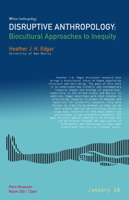Heather Edgar (University of New Mexico) - "Disruptive Anthropology ...
